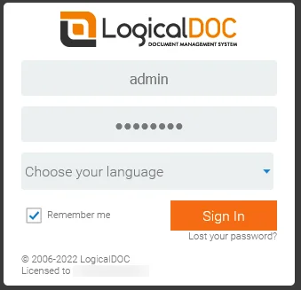 Two Factors Authentication - LogicalDOC Documentation
