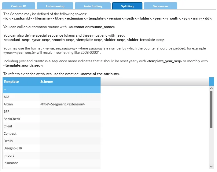 Custom ID and Naming - LogicalDOC Documentation