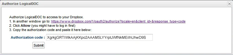 Dropbox - LogicalDOC Documentation