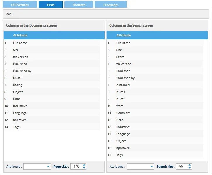 GUI Settings - LogicalDOC Documentation