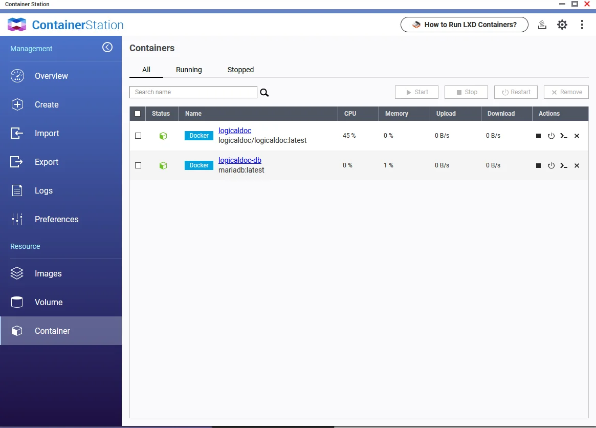 Install on QNAP - LogicalDOC Documentation