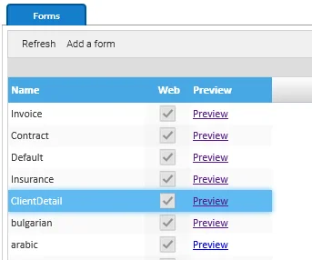 Web Forms - LogicalDOC Documentation